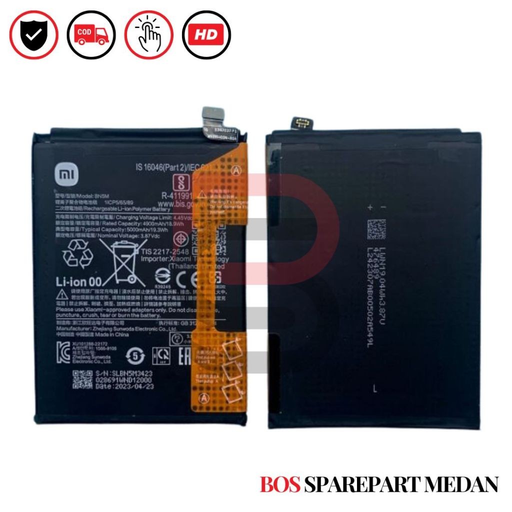 Jual BATERAI XIAOMI BN5M / REDMI NOTE 12 / BATRE / BATTERE / BATTERY ...