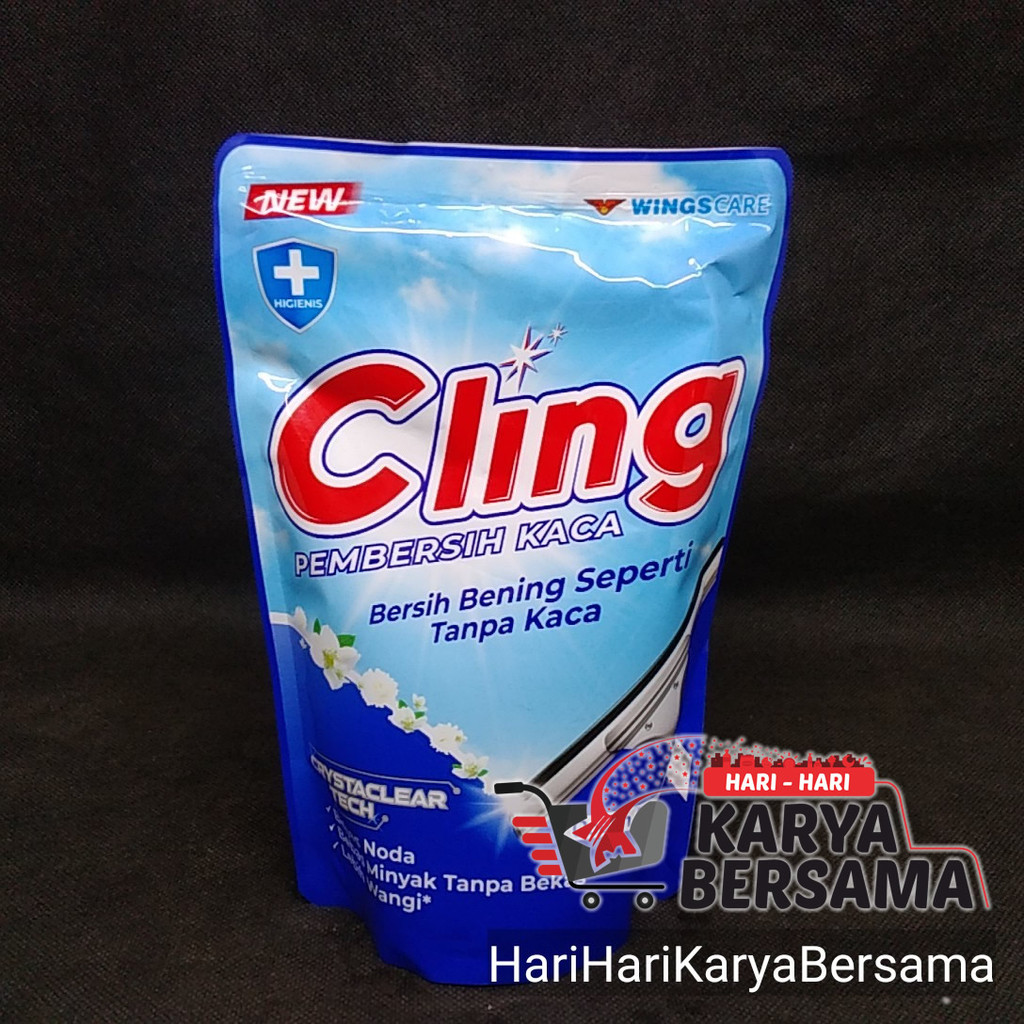 Jual CLING PEMBERSIH KACA OCEAN FRESH REFILL POUCH 425ML | Shopee Indonesia