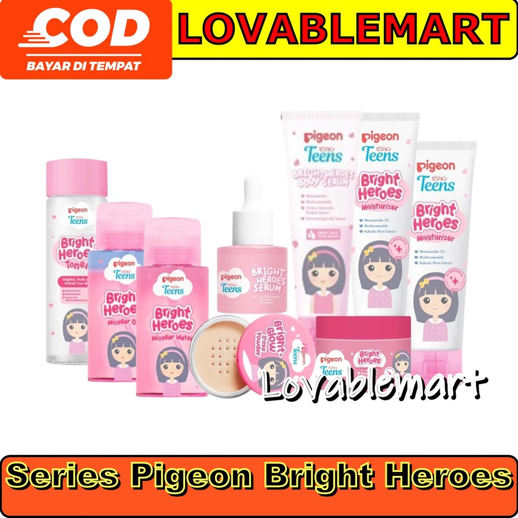 Jual Lovablemart Pigeon Teens BRIGHT HEROES SERIES | Toner | Serum ...