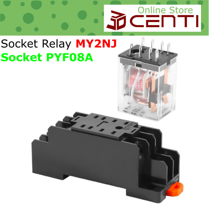 Jual Base Relay MY2NJ HH52P 8 Pin kaki 12VDC 24DC 220V Socket Tempat PYF08A | Shopee Indonesia