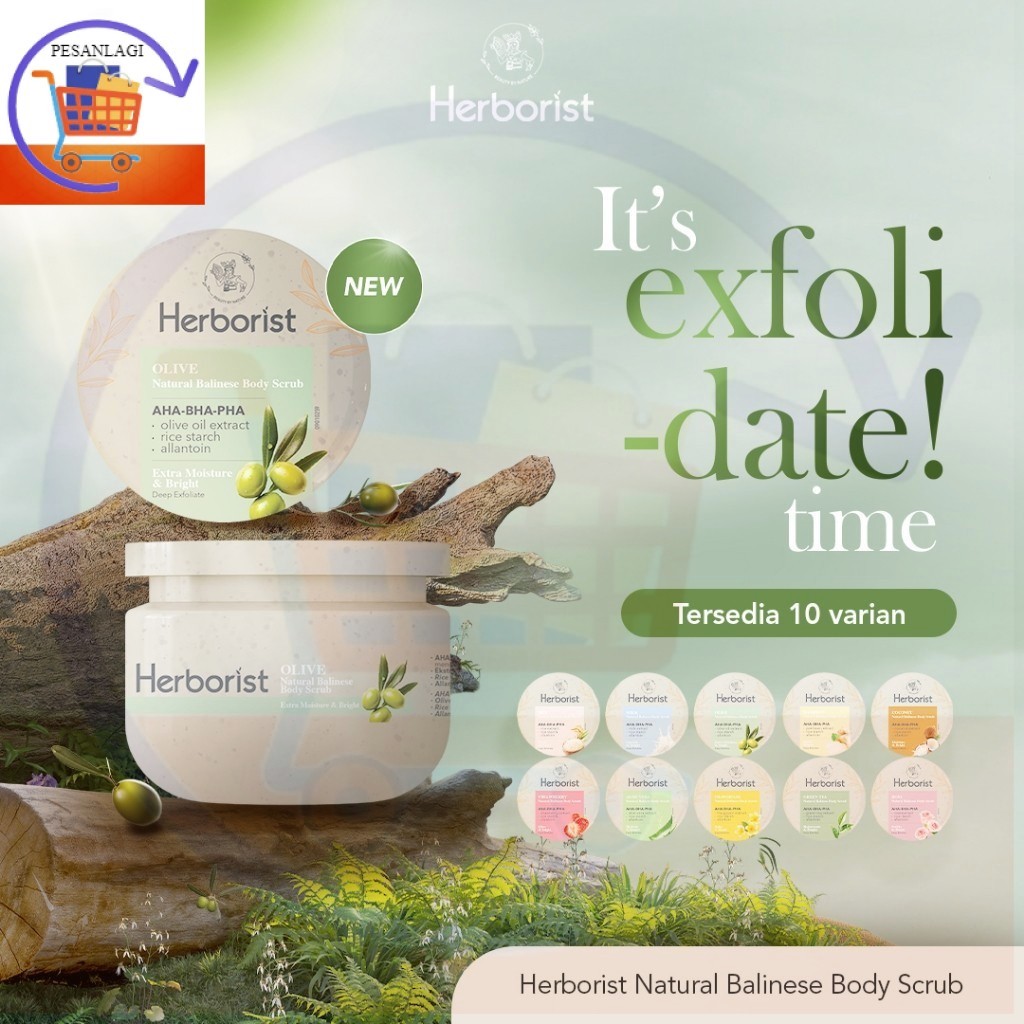 Jual NEW Herborist Lulur Natural Balinese Body Scrub AHA-BHA-PHA 100GR ...
