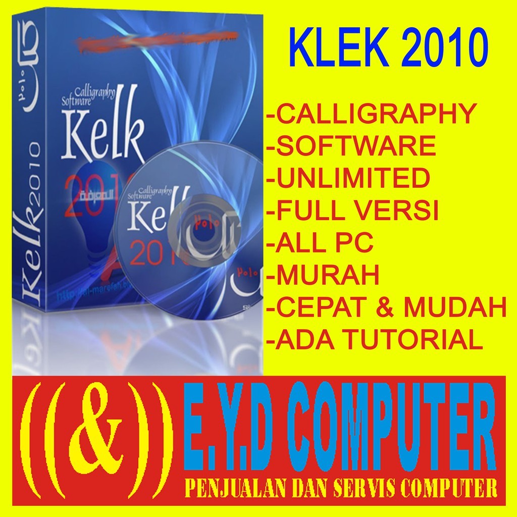 Jual PROGRAM KELK 2010 SOFTWARE KEREN PEMBUAT KALIGRAFI YG INDAH APLIKASI ALL PC FULL UNLIMITED ...