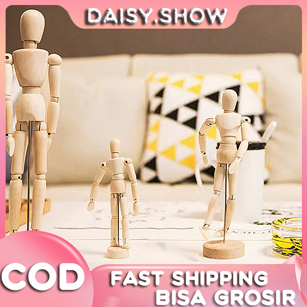 Jual Manekin Kayu Artis Boneka Kayu Wooden Human Action Figure Manekin ...