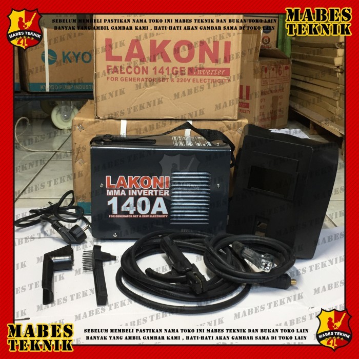 Jual MESIN LAS LISTRIK LAKONI FALCON 120 E / 120E - TRAFO LAS 900 WATT 120A - FALCON 141 GE ...