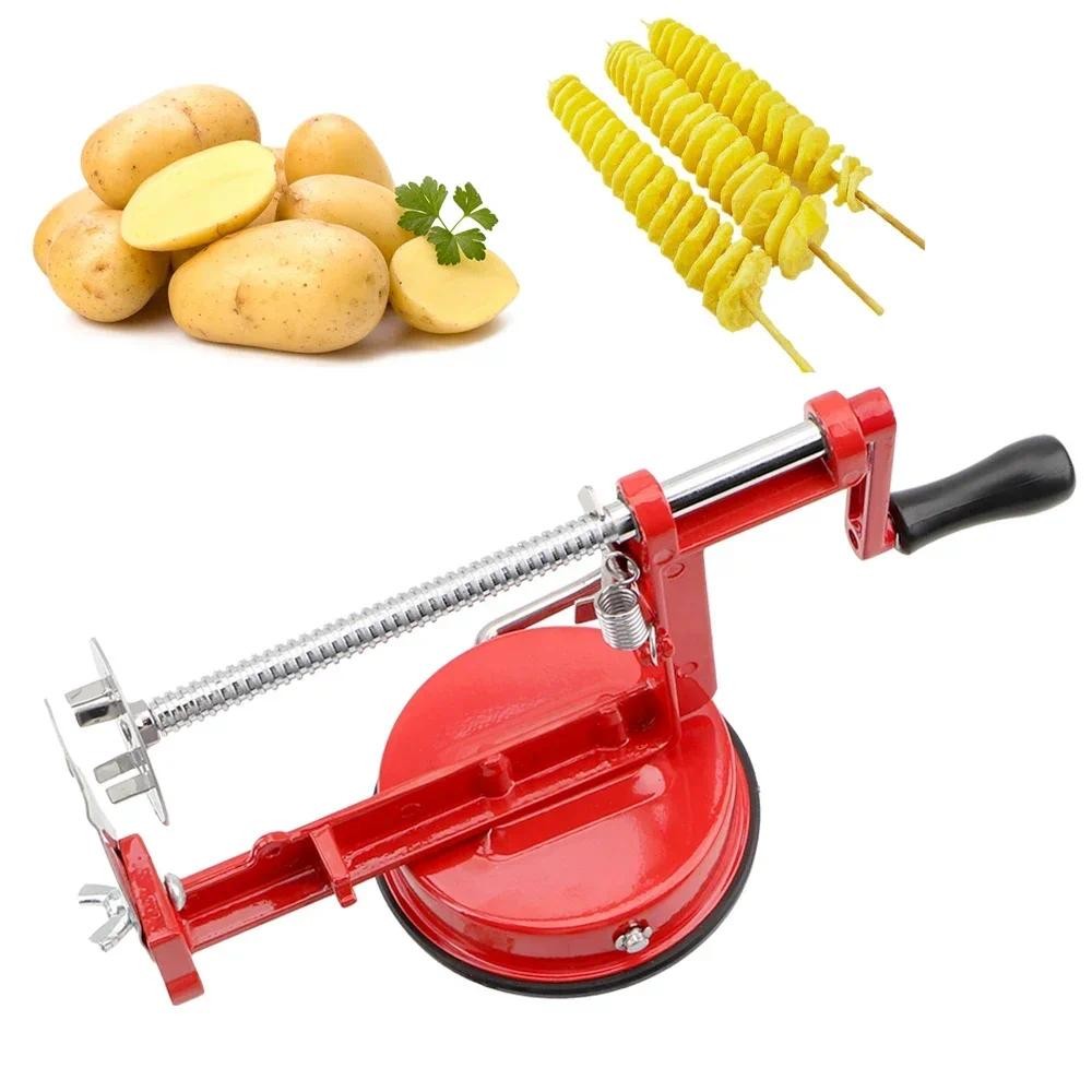 Jual Manual Spiral French Spiralizer Twisted Potato Apple Slicer Fry ...