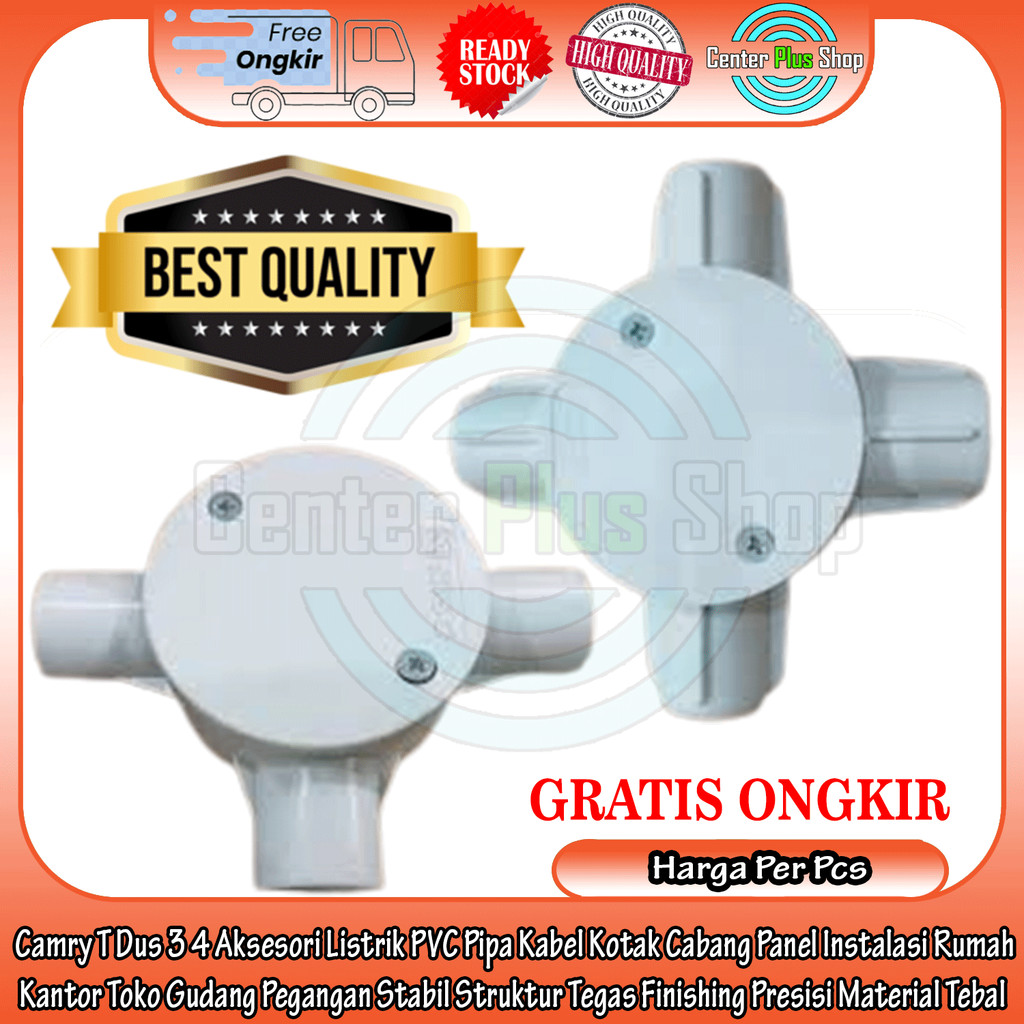 Jual Camry T Dus 3 4 Aksesori Listrik PVC Pipa Kabel Kotak Cabang Panel ...