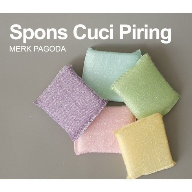 Jual SPON KECIL CUCI PIRING SPONS SPONGE BUSA WARNA WARNI [OH] | Shopee ...