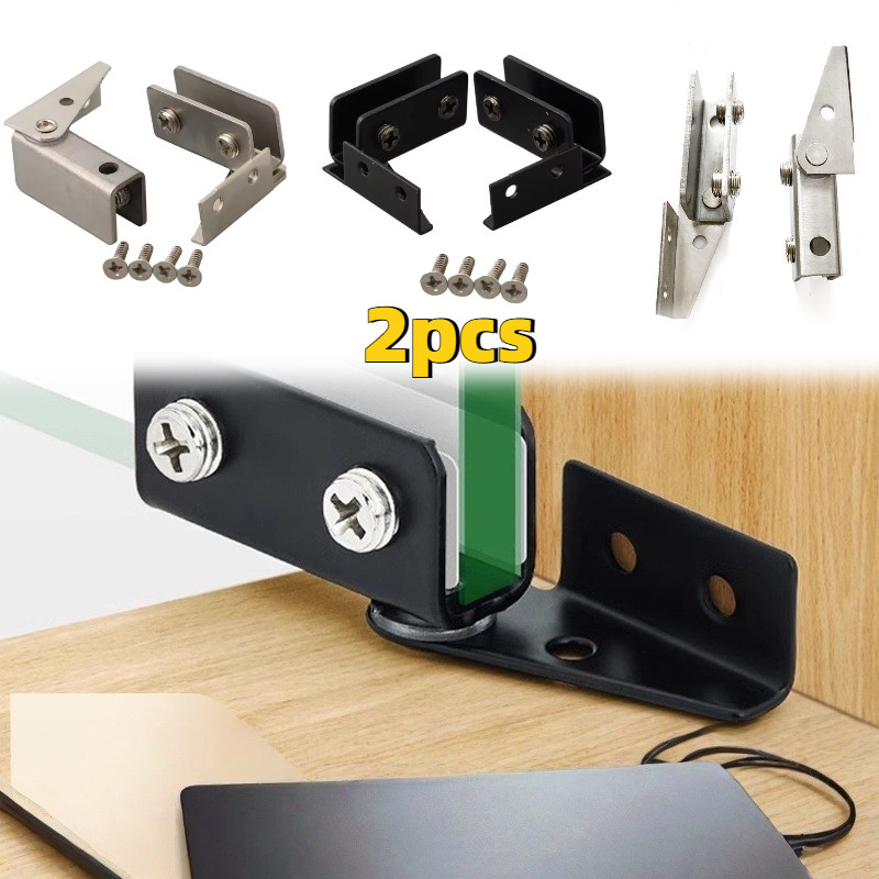 Jual Engsel Kaca Jepit 2pcs Stainless Steel Pivot Hinge Mudah Pasang ...