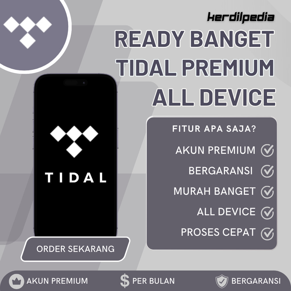 Jual Tidal 1 Bulan Premium Legal Bergaransi | Shopee Indonesia