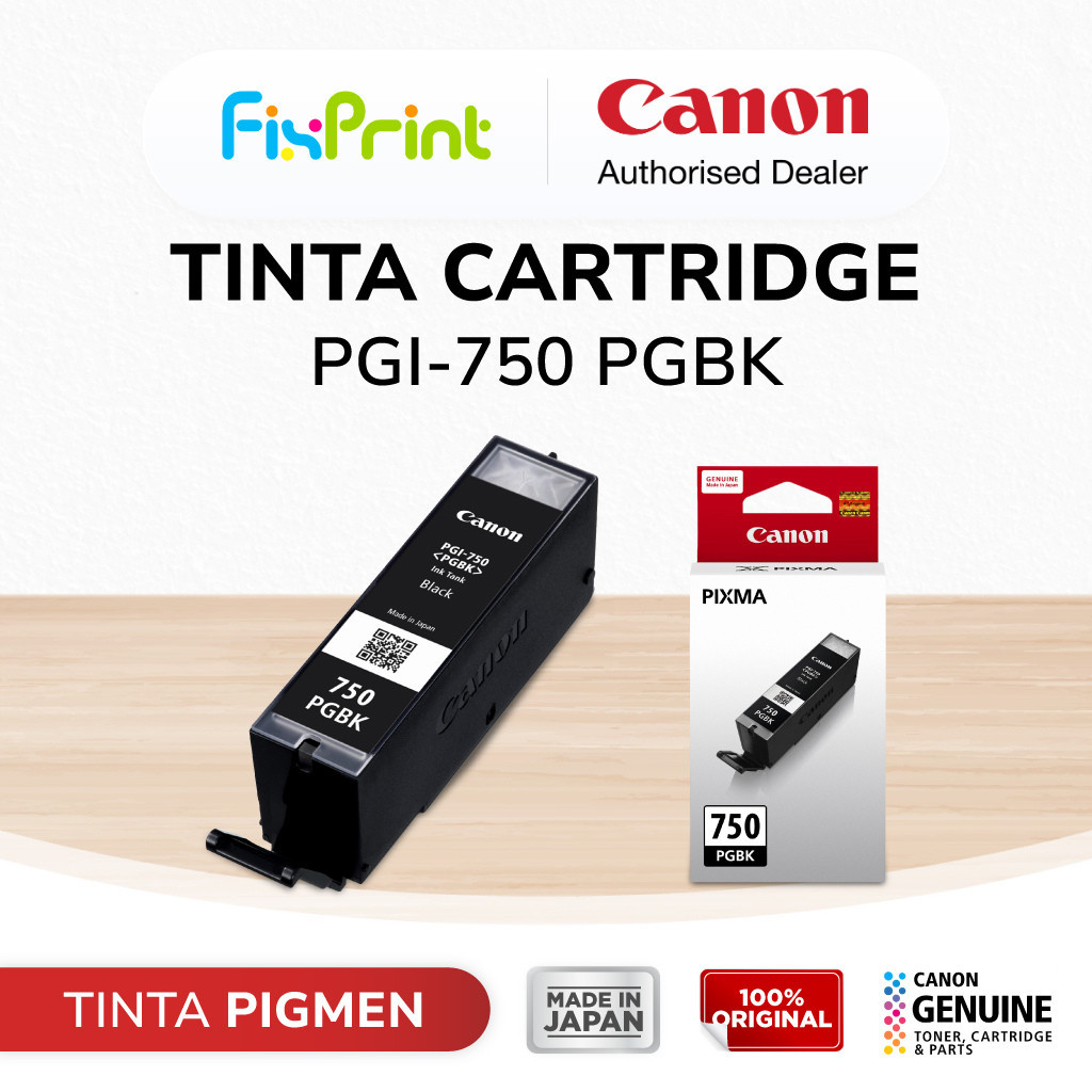 Jual FixPrint Cartridge Original Canon PGI-750 Black Cartridge Canon CLI-751 CMYK Katrid Printer ...