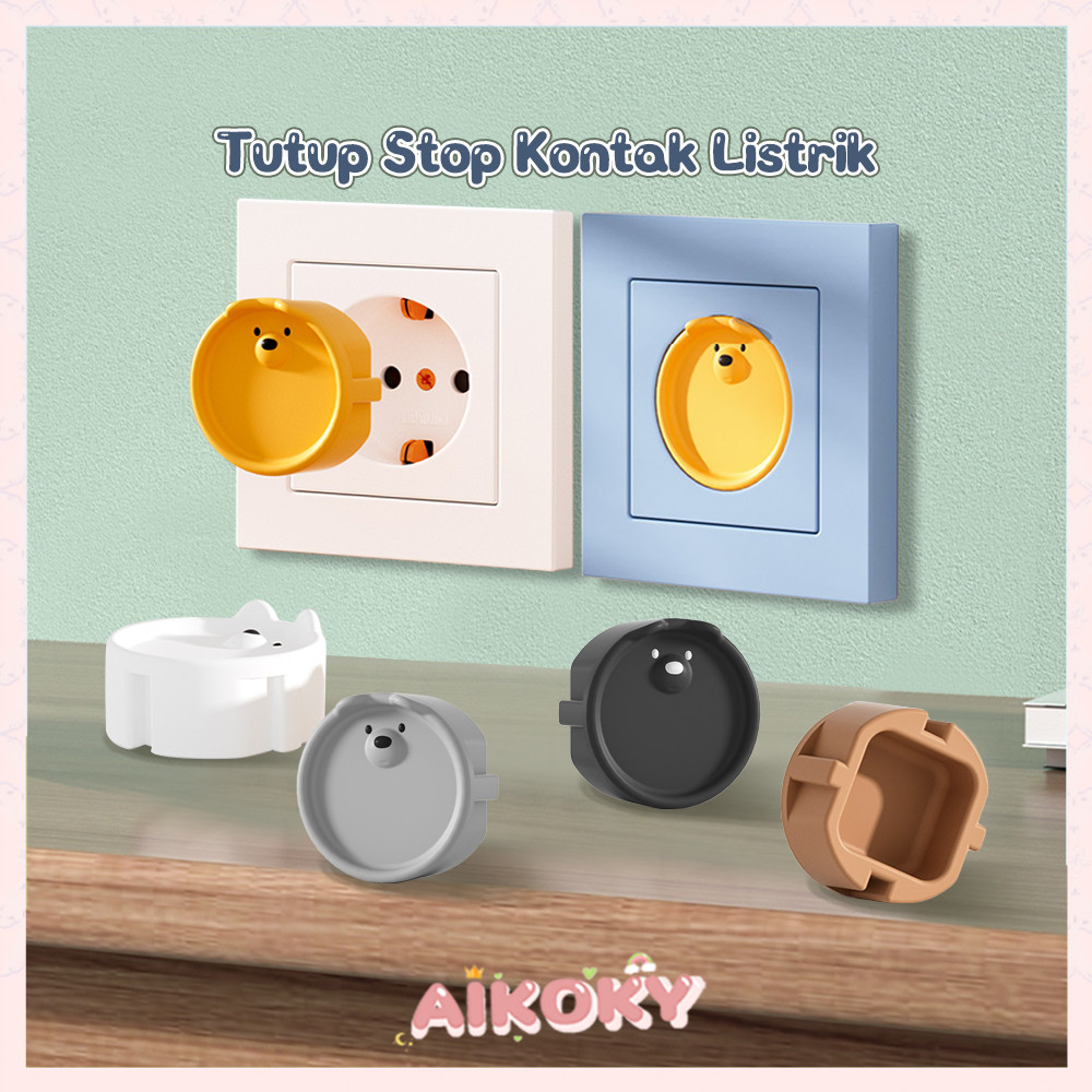 Jual AIKOKY Penutup Colokan Listrik Dinding Untuk Bayi Pengaman Stop ...