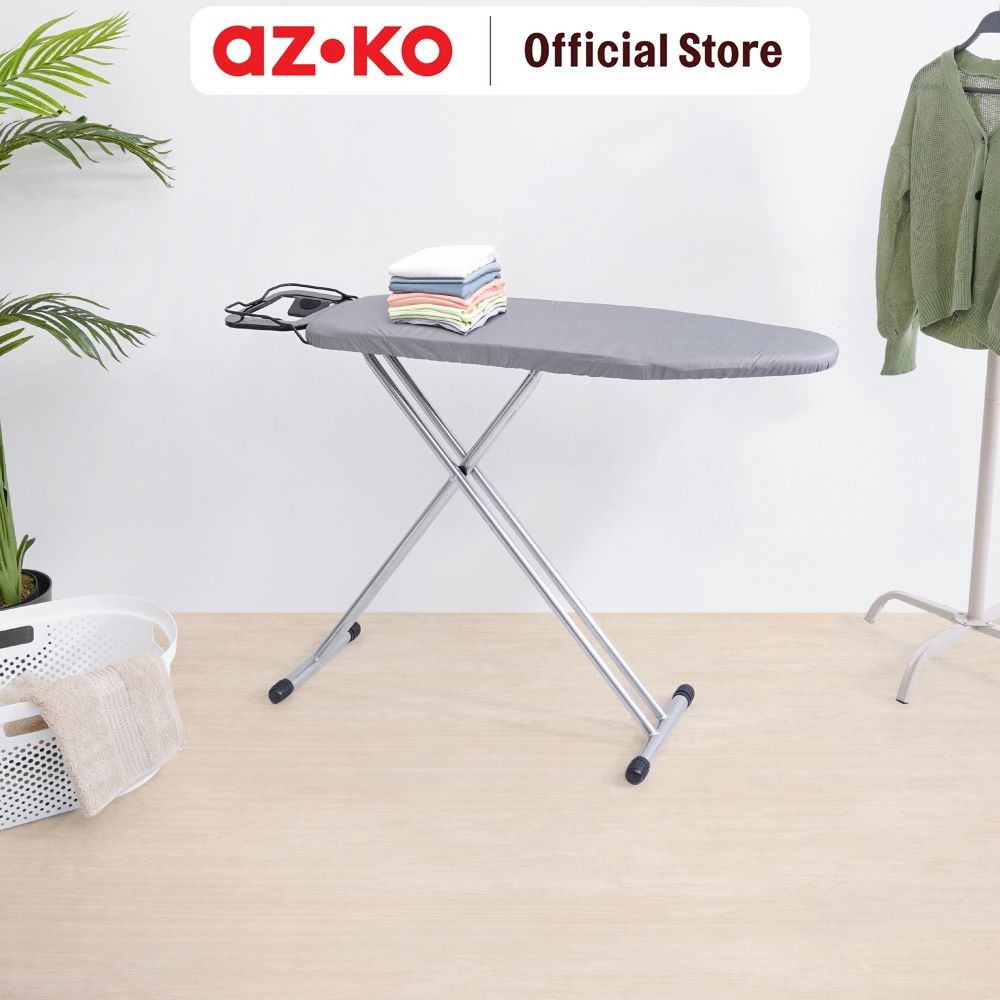 Jual AZKO Stora 117x33x81 cm Meja Setrika Lipat - Abu-Abu Metalik Papan ...