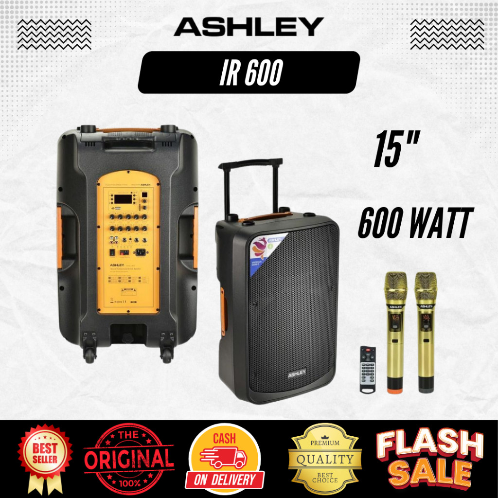 Jual Speaker Portable Ashley IR 600 15" 600 Watt | Shopee Indonesia