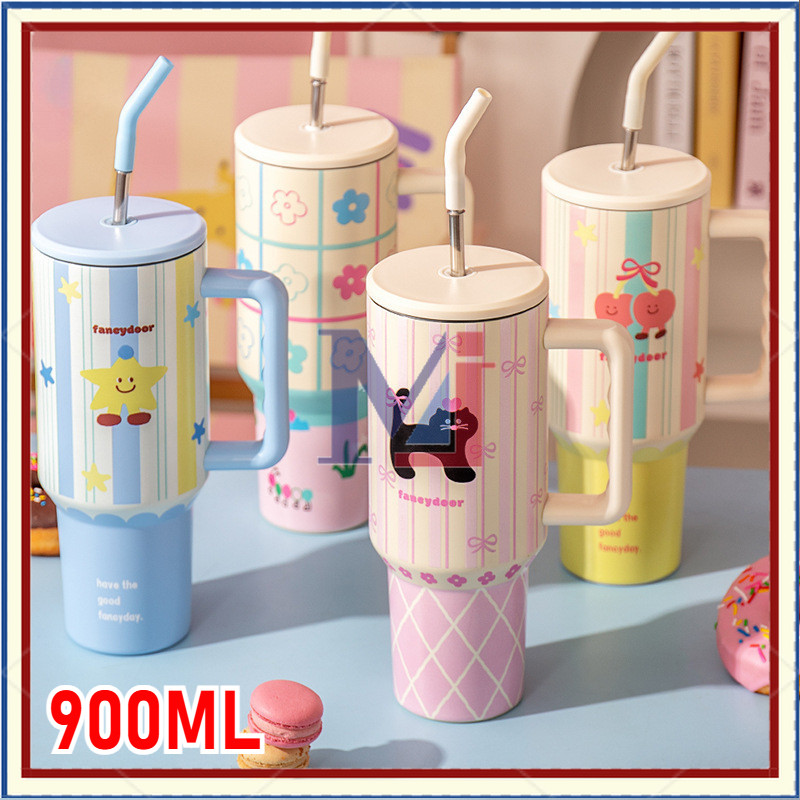 Jual 【COD】Tumbler stainless / Tumbler Thermos / 900ml Tumbler / Tumbler Air Minum / Stainless ...