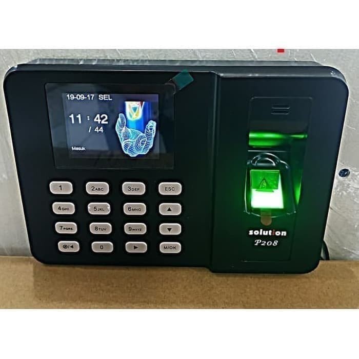 Jual Mesin Absen ABSENSI Finger Print Fingerprint SOLUTION P208 P-208 P ...