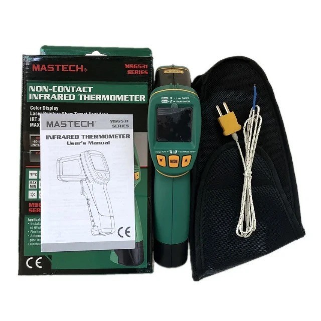 Jual Infrared Thermometer Mastech MS6531C Pyrometer IR Thermogun MS ...