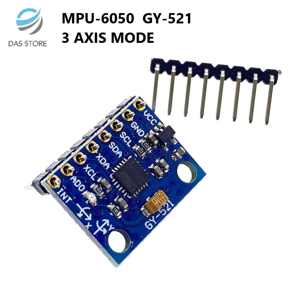 Jual MPU-6050 SENSOR GYROSCOPE ACCELEROMETER GY-521 3 AXIS MODE ...