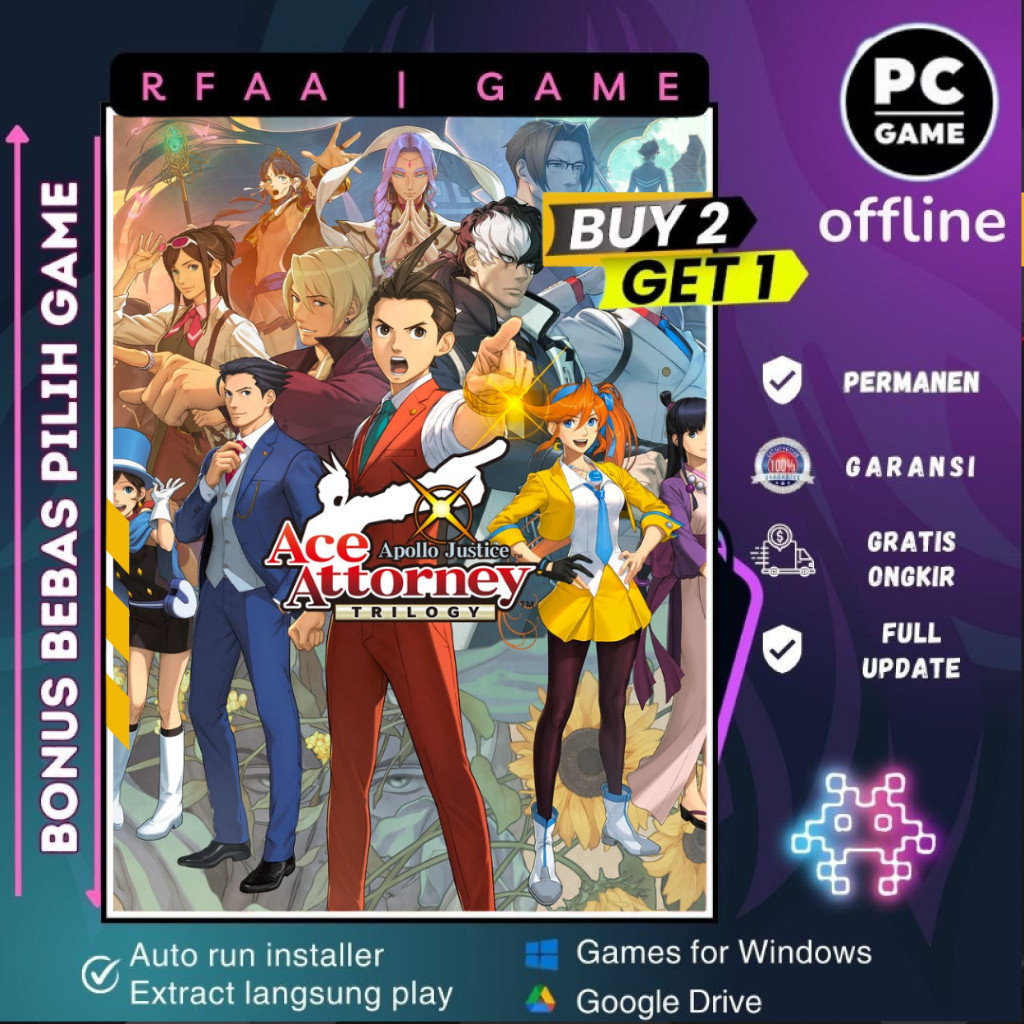 Jual APOLLO JUSTICE ACE ATTORNEY TRILOGY | GAME PC - LAPTOP - DL ...