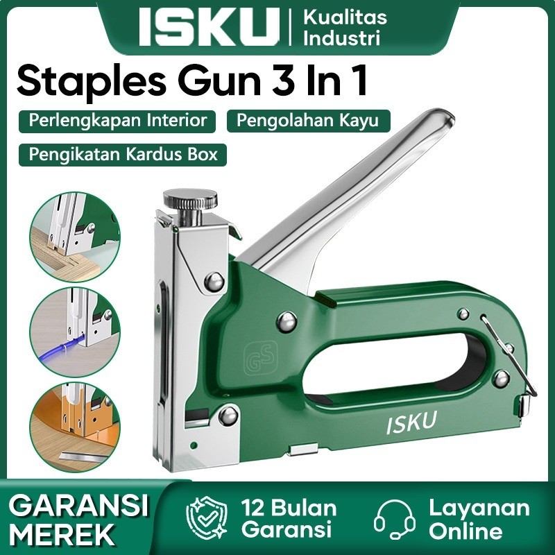 Jual Isku Stapler 3in1 Staples Tembak Staples Perekat Untuk Kayu ...