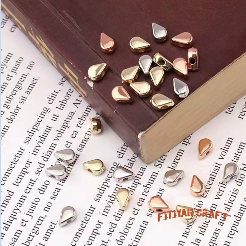 Jual Manik Manik Spacer Tetes Air Lot Manik Bentuk Tetes Air | Shopee ...