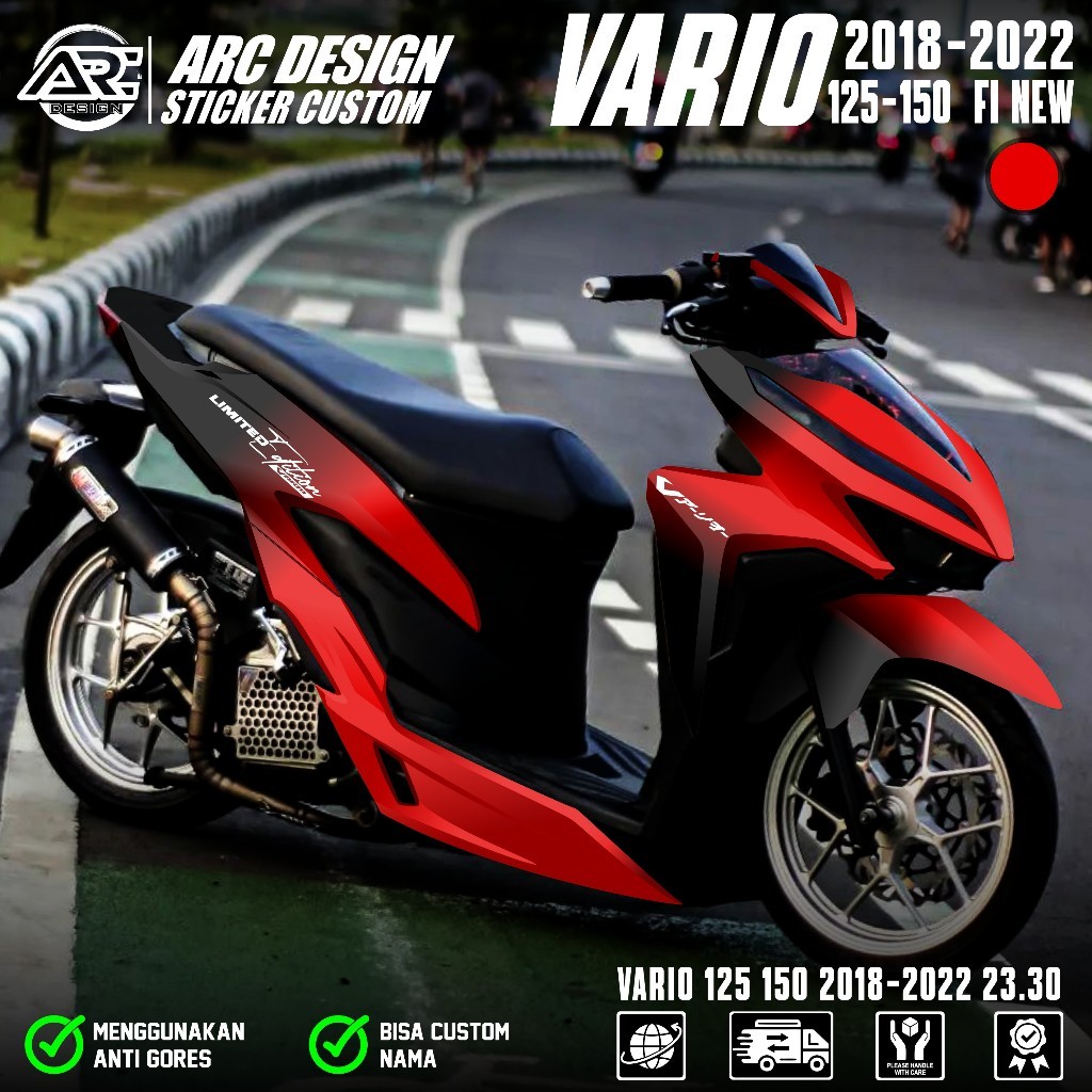 Jual (Cod) Terbaru Decal Sticker Honda Vario New 125 150 Full Body - Stiker Skotlet Modifikasi ...