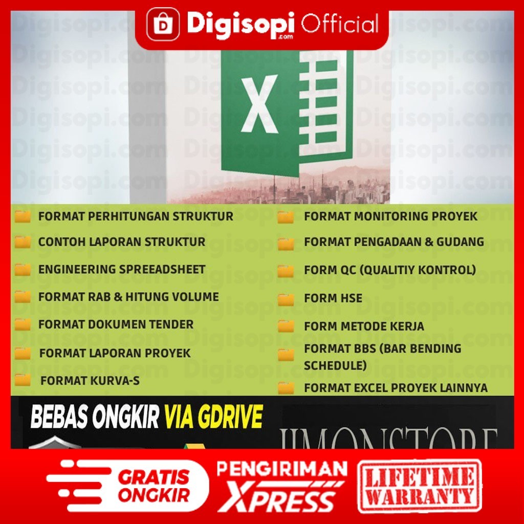Jual Paket File Excel Teknik Sipil & Arsitek RAB Proyek Kontruksi ...