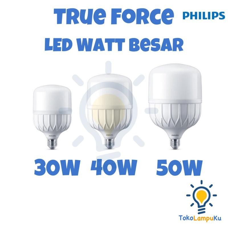 Jual Lampu Philips LED Trueforce 40W E27 6500K TForce Core Putih | Shopee Indonesia