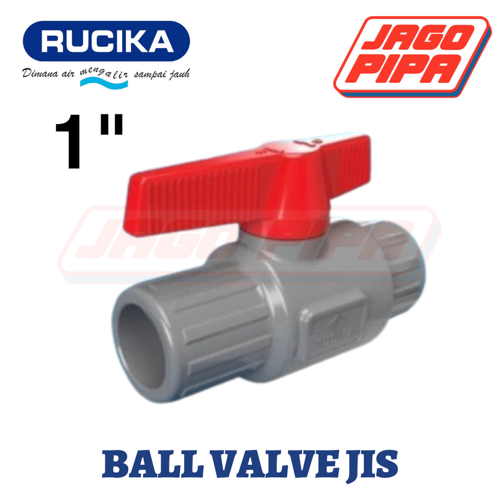 Jual Rucika Ball Valve 1 Inch DN 25 Stop Keran Fitting PVC 1" Ballvalve Stop Kran | Shopee Indonesia