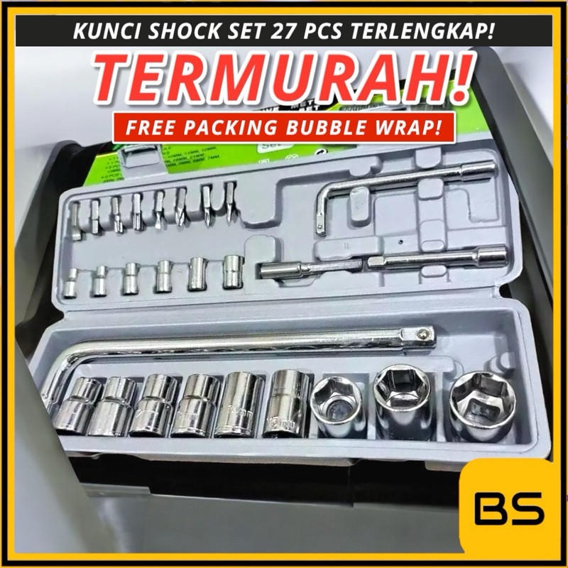 Jual Kunci Shock Set Lengkap 27 Pcs / kunci sok Set 27pcs / Kunci Shok ...