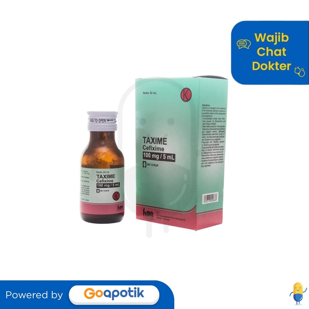 Jual Taxime Sirup Kering 30 Ml | Shopee Indonesia