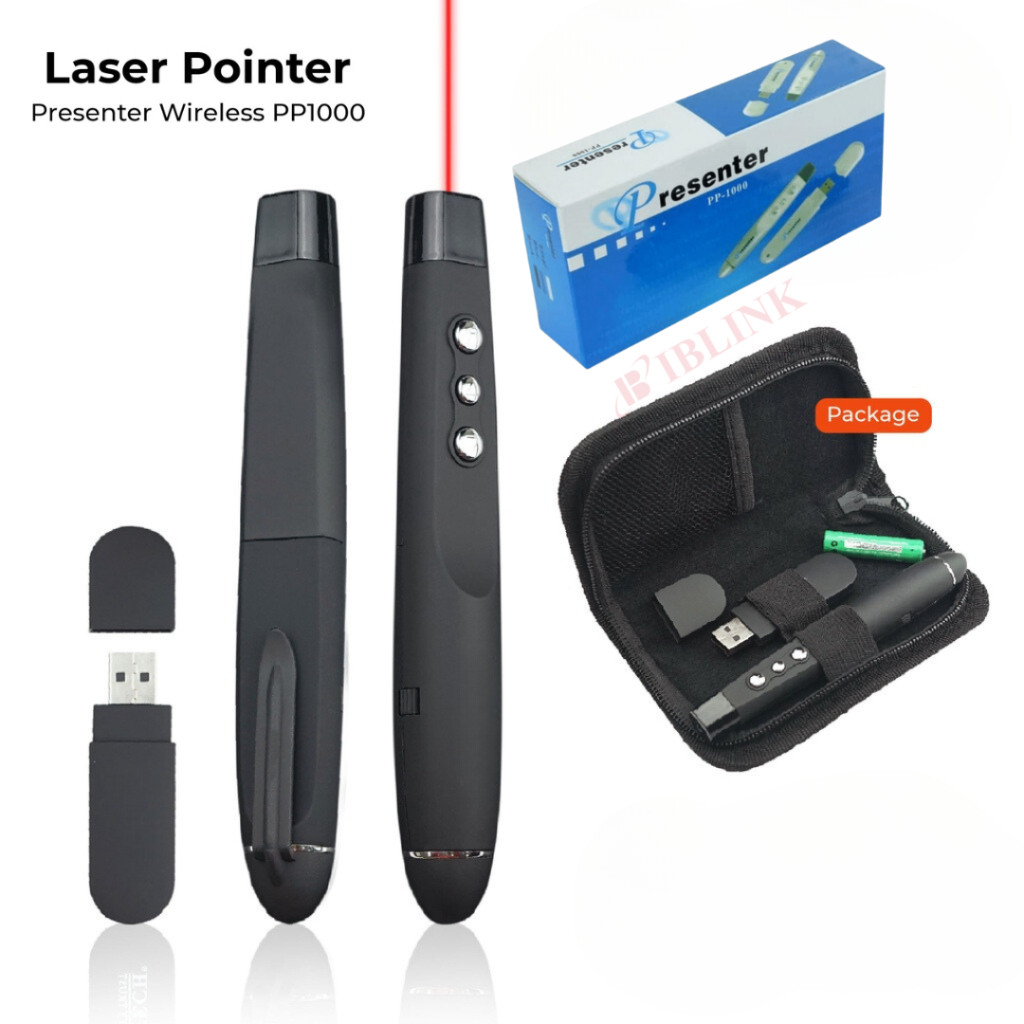 Jual Laser Pointer Wireless PP1000 Alat Presentasi Wireless /Laser ...