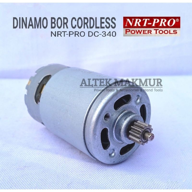 Jual WOW! NRT PRO 340 DC Dinamo Motor Bor Cordless Bor Baterai 21V ...