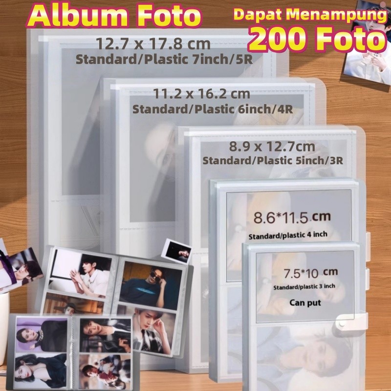 Jual Album Foto 2R/3R/4R/5R 200 Slot Kapasitas Besar - Simpan 3/4/5/6/7 ...