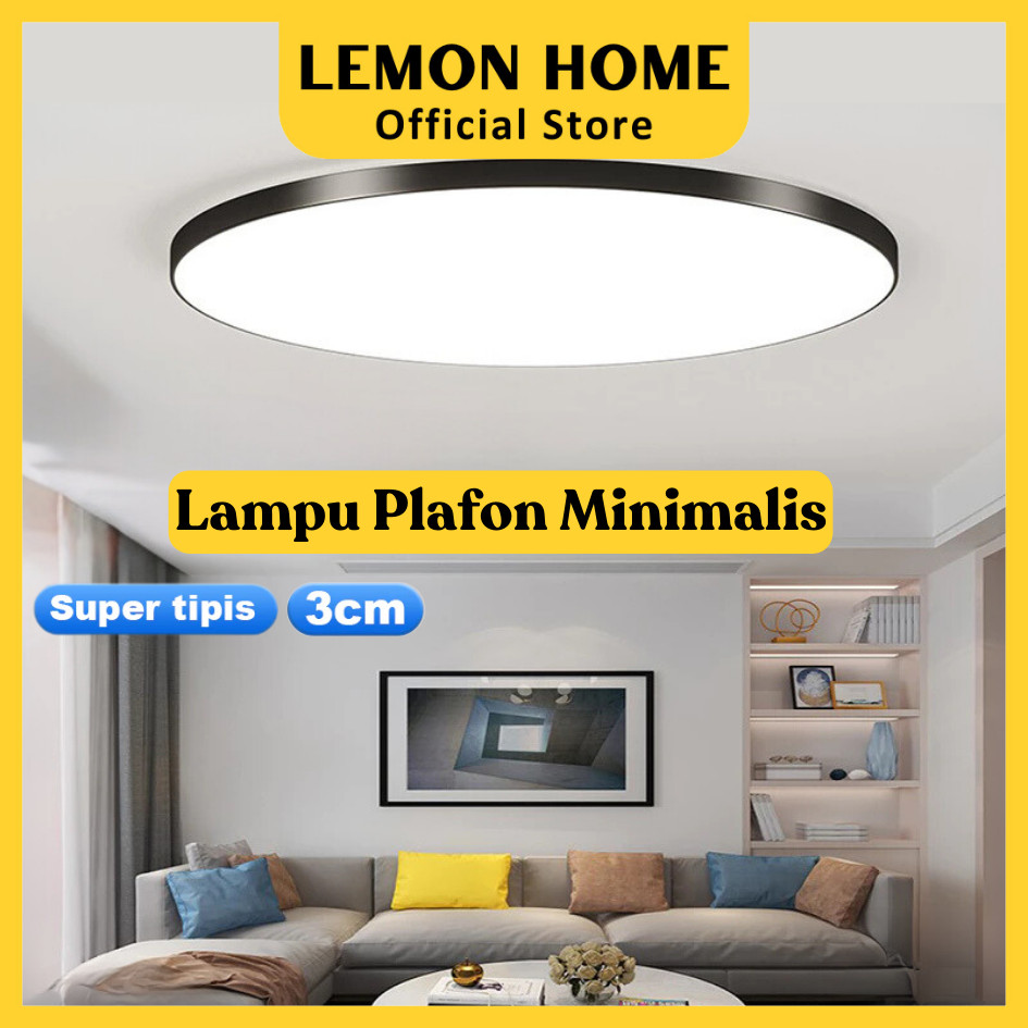 Jual Lemon Home ⭐Garansi 1 Tahun⭐ Lampu Plafon Minimalis 48W Lampu LED ...