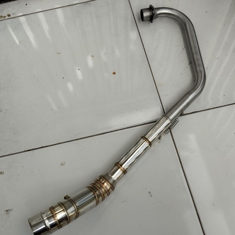 Jual elbow pipe for wave/xrm 100/110 125 wave fury RS125 raider j smash ...