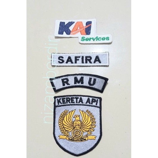 Jual Bordir Logo Bordir ATRIBUT SERAGAM PEGAWAI KAI,LOGO KAI,PAPAN NAMA ...