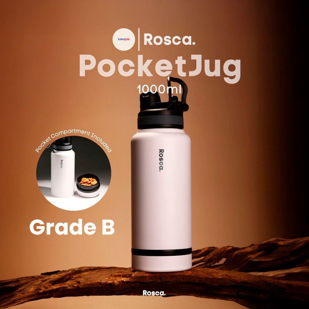 Jual Tokotab - Rosca PocketJug Tumbler Grade B Stainless 1 Liter Botol ...