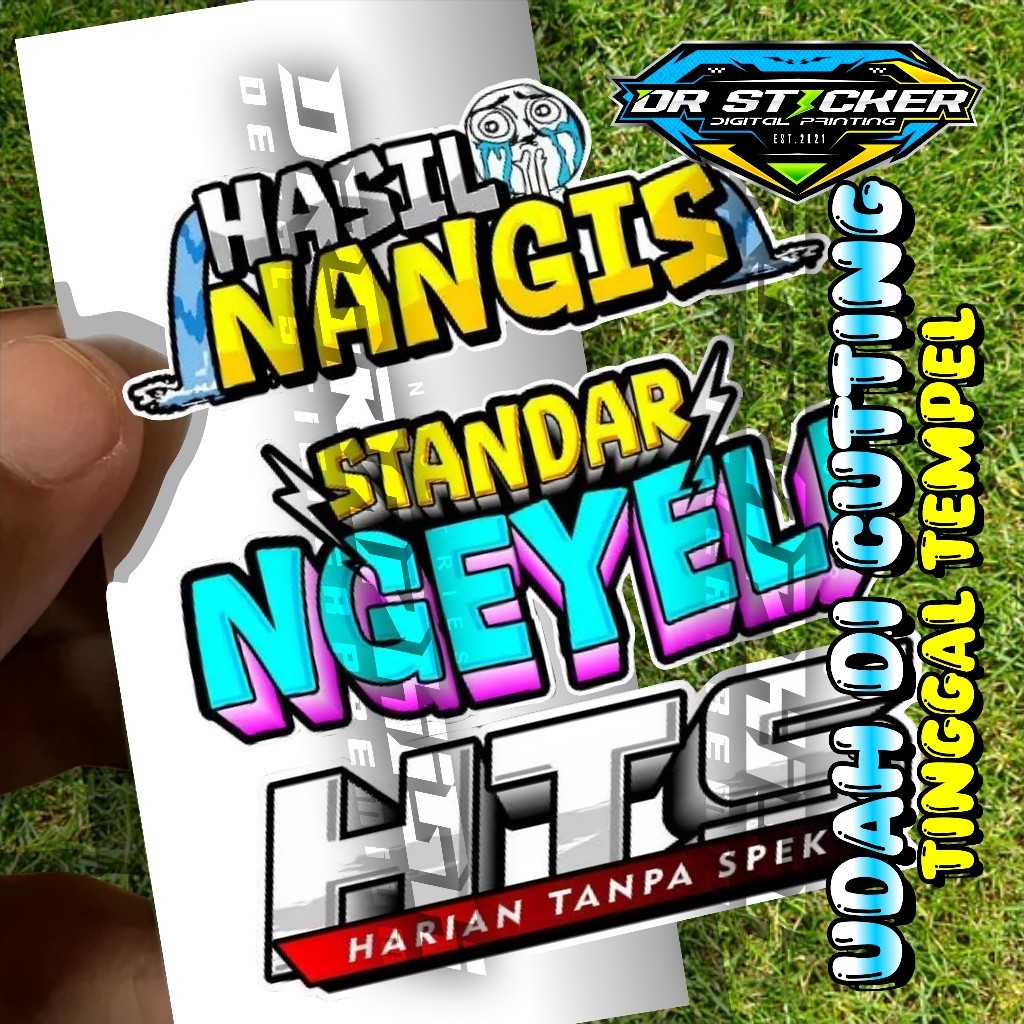 Jual Sticker Pack Isi 3 Sticker Standar Ngeyel, Sticker Hasil Nangis ...
