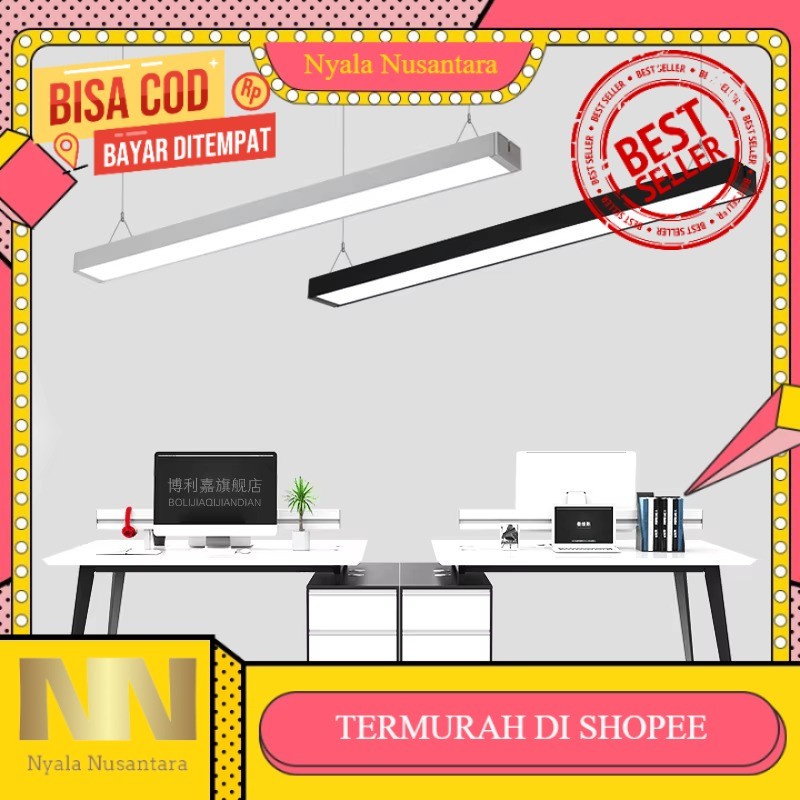 Jual LAMPU BALOK LED 28W BODI HITAM / LAMPU KANTOR OFFICE PLAFON ...