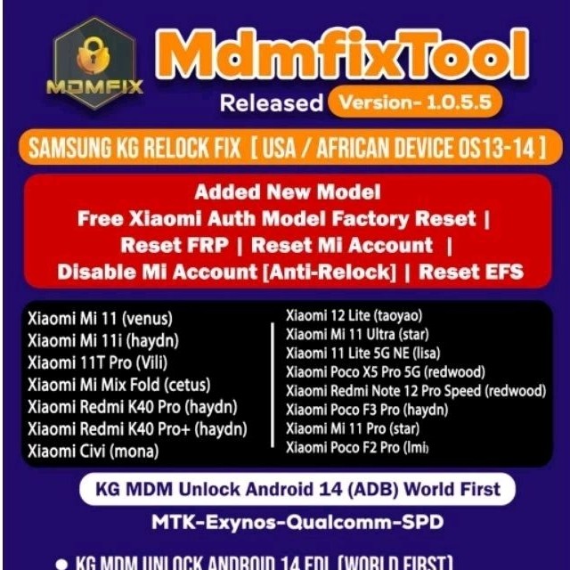 Jual RENTAL MDMFIX TOOL | SEWA AKUN MDM FIX TOOL | Shopee Indonesia