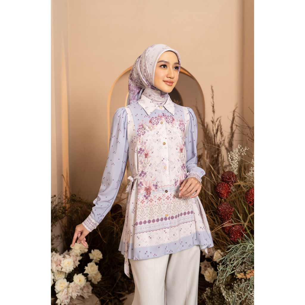Jual Klamby - Kalola Shirt Lilac Hint | Shopee Indonesia