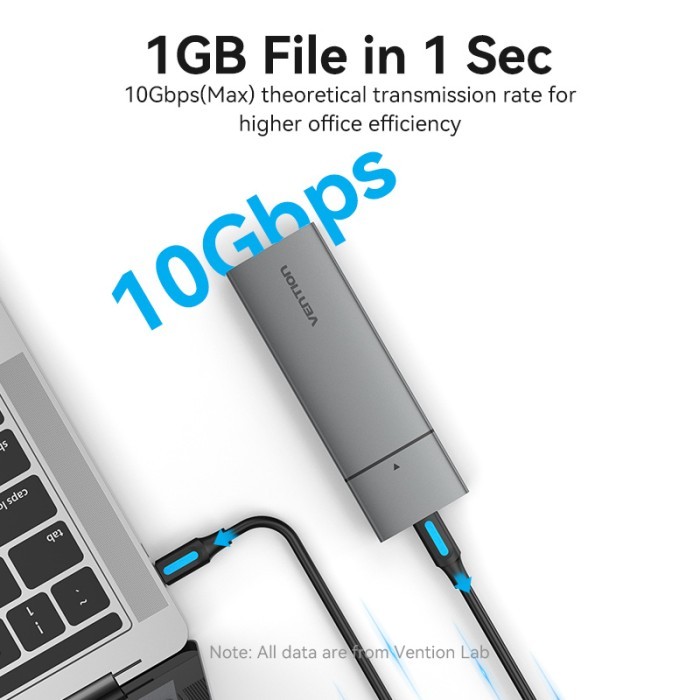 Jual Vention Cassing M.2 NVMe SSD HDD Enclosure Bundling Kabel USB 3.1 ...