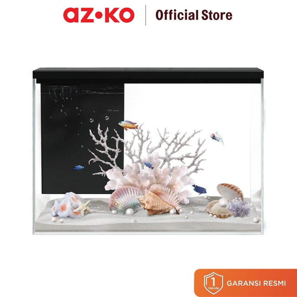 Jual AZKO Krisbow Sync Smart Aquarium Nano - Abu-Abu Tank Aquarium ...