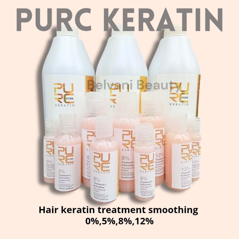 Jual Pelurus Rambut Purc Keratin 5% 8% 12% Treatment Rambut Keriting ...