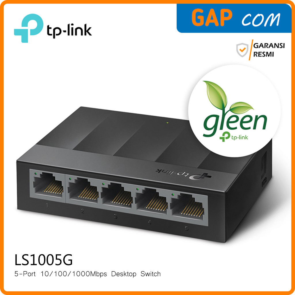 Jual TP-Link LS1005G | 5-Port 10/100/1000Mbps Desktop Gigabit Switch Hub | Shopee Indonesia