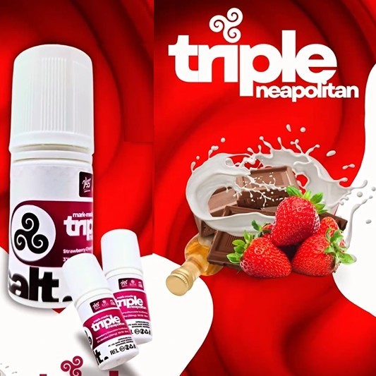 Jual [SALT] - Triple NEAPOLITAN 30ML by Mark Made - Strawberry ...