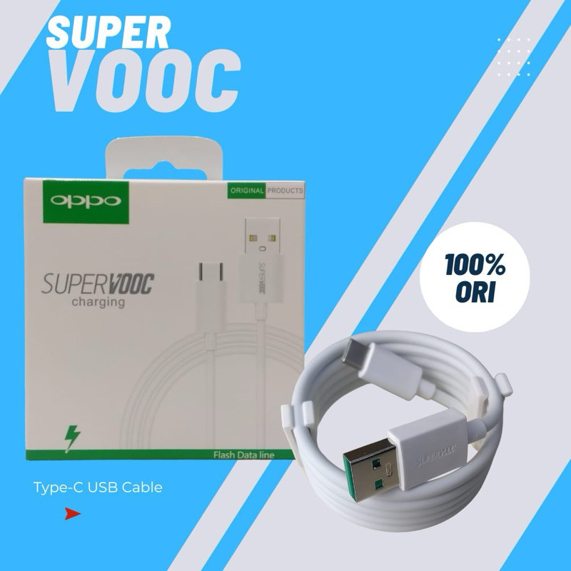 Jual KABEL DATA OPPO SUPER VOOC TIPE-C ORIGINAL 100% FAST CHARGING ...