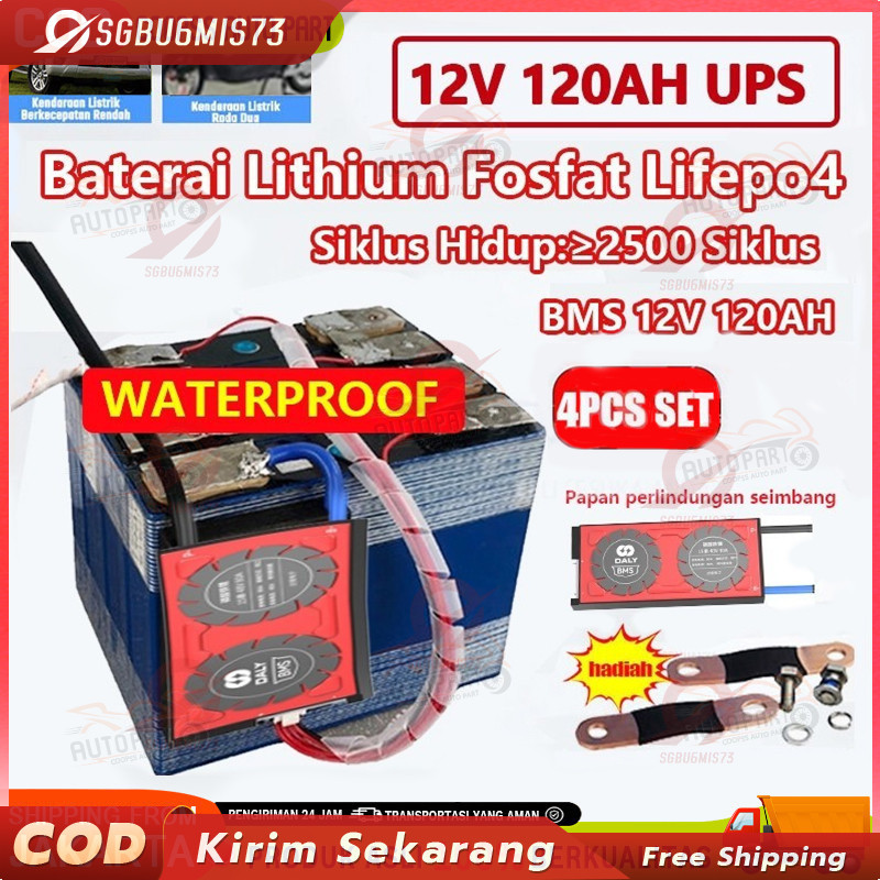 Jual CATL/BYD EVE Battery Lifepo4 12v 120ah/100AH Battery Lifepo4 12v 120ah 100ah plus BMS UPS ...