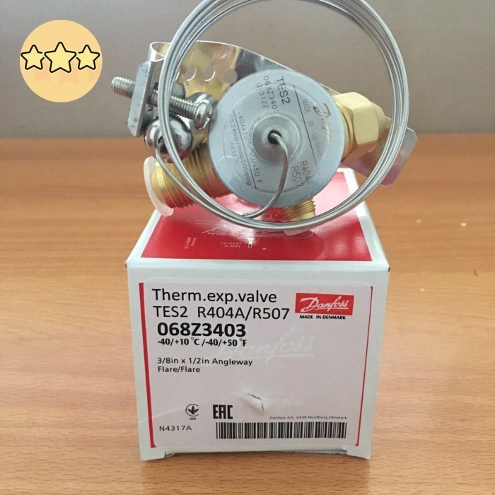 Jual Expansi Valve Danfoss TES 2 TE 2 R404A R507 DANFOS 068Z3403 TES-2 ...