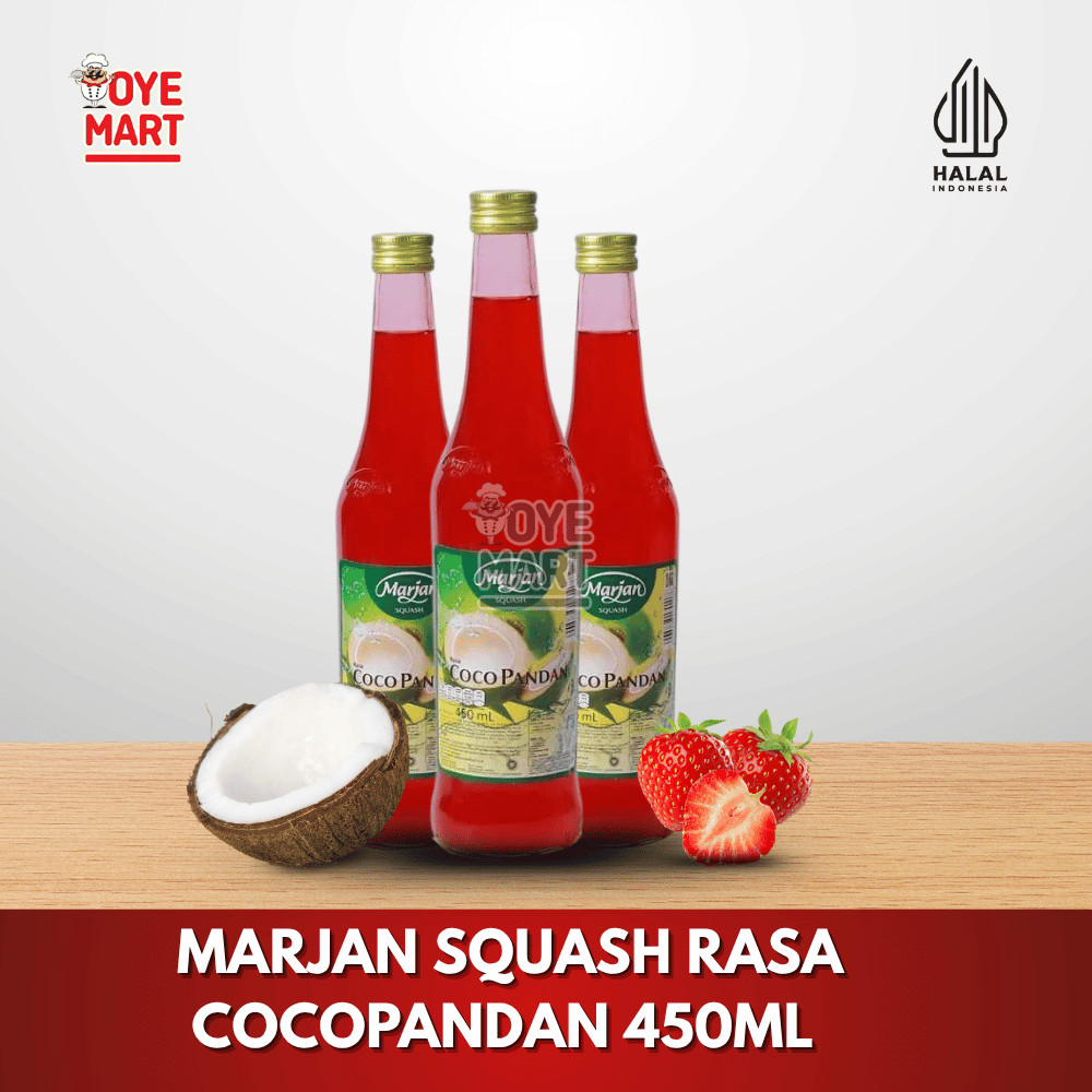 Jual MARJAN SQUASH RASA COCOPANDAN 450ML | Shopee Indonesia